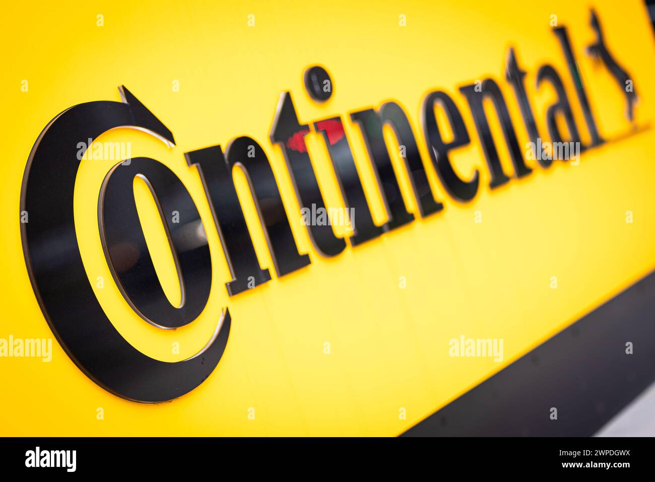 Hanover, Germany. 07th Mar, 2024. The Continental AG logo can be seen in front of the automotive ...
