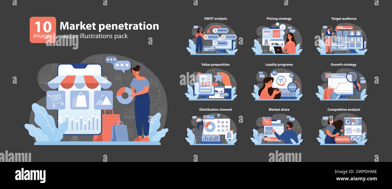 Competitive analysis and edge Stock Vector Images - Alamy