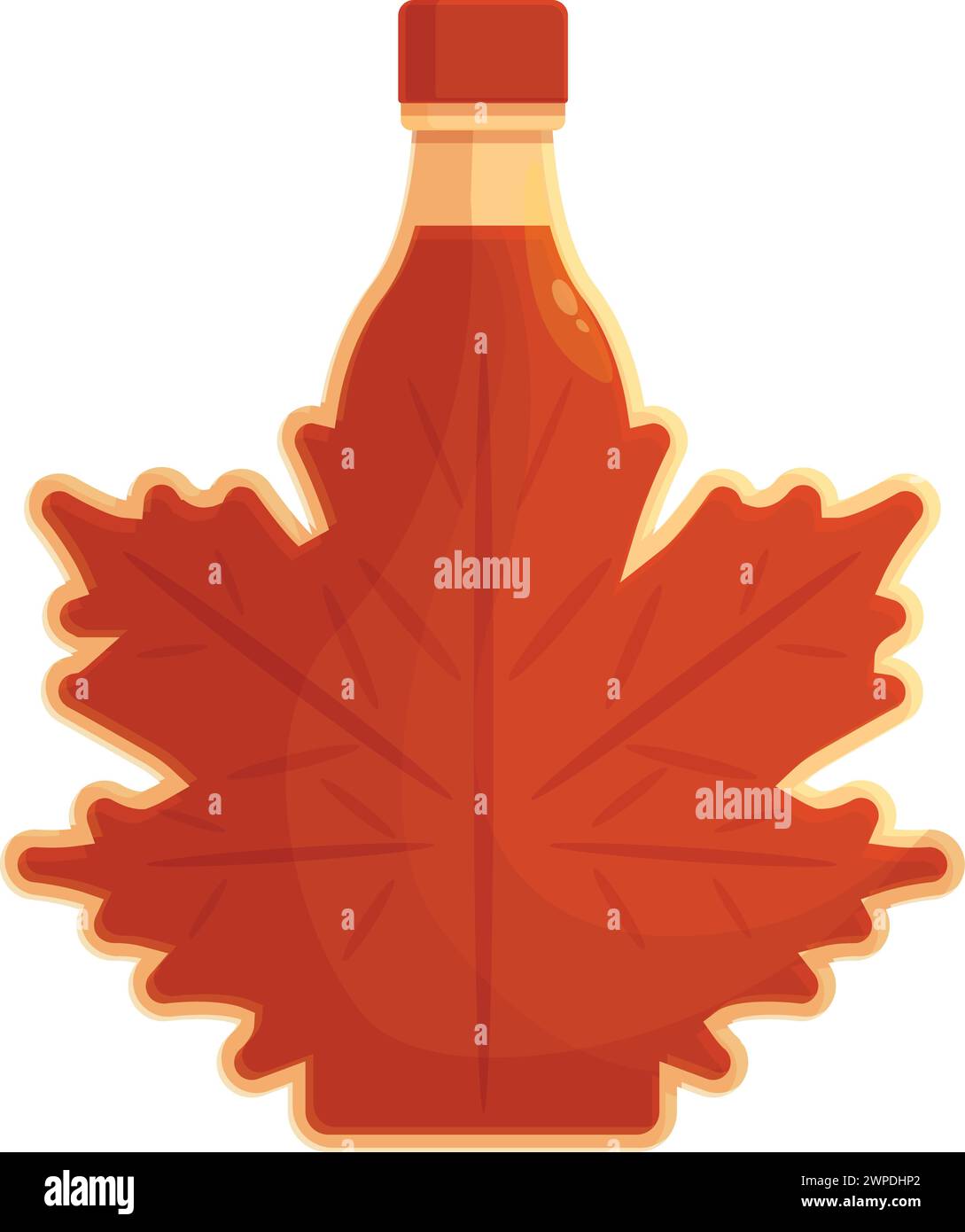 Maple leaf syrup icon cartoon vector. Canada leaf branded. Sugar splash ...