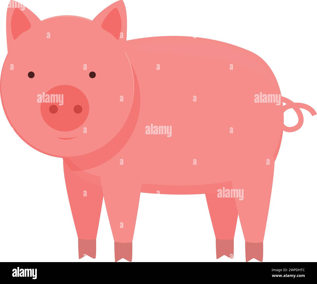 Small pig icon cartoon vector. Healthy farm animal. Food nature rural ...