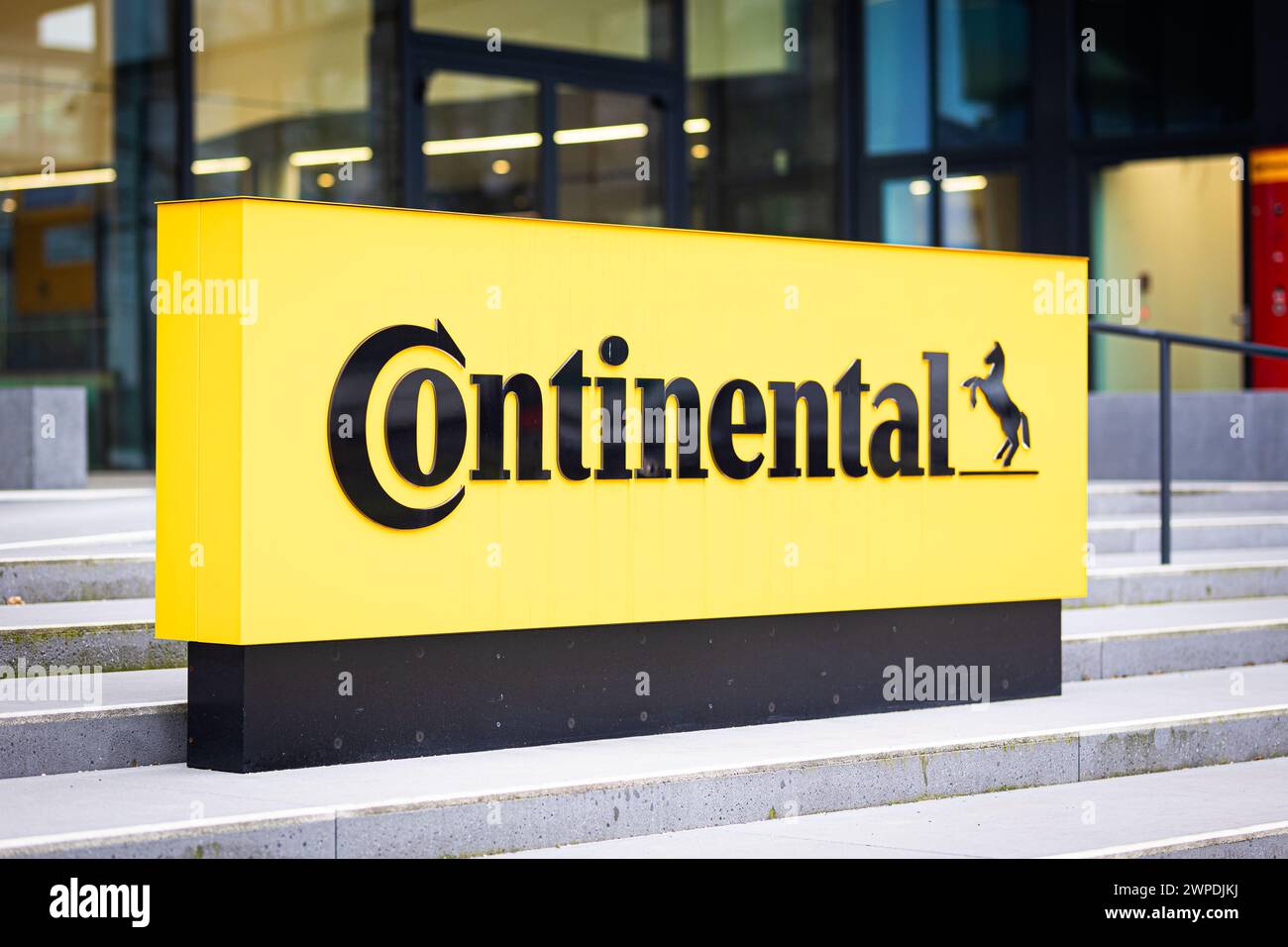 Hanover, Germany. 07th Mar, 2024. The Continental AG logo can be seen in front of the automotive ...