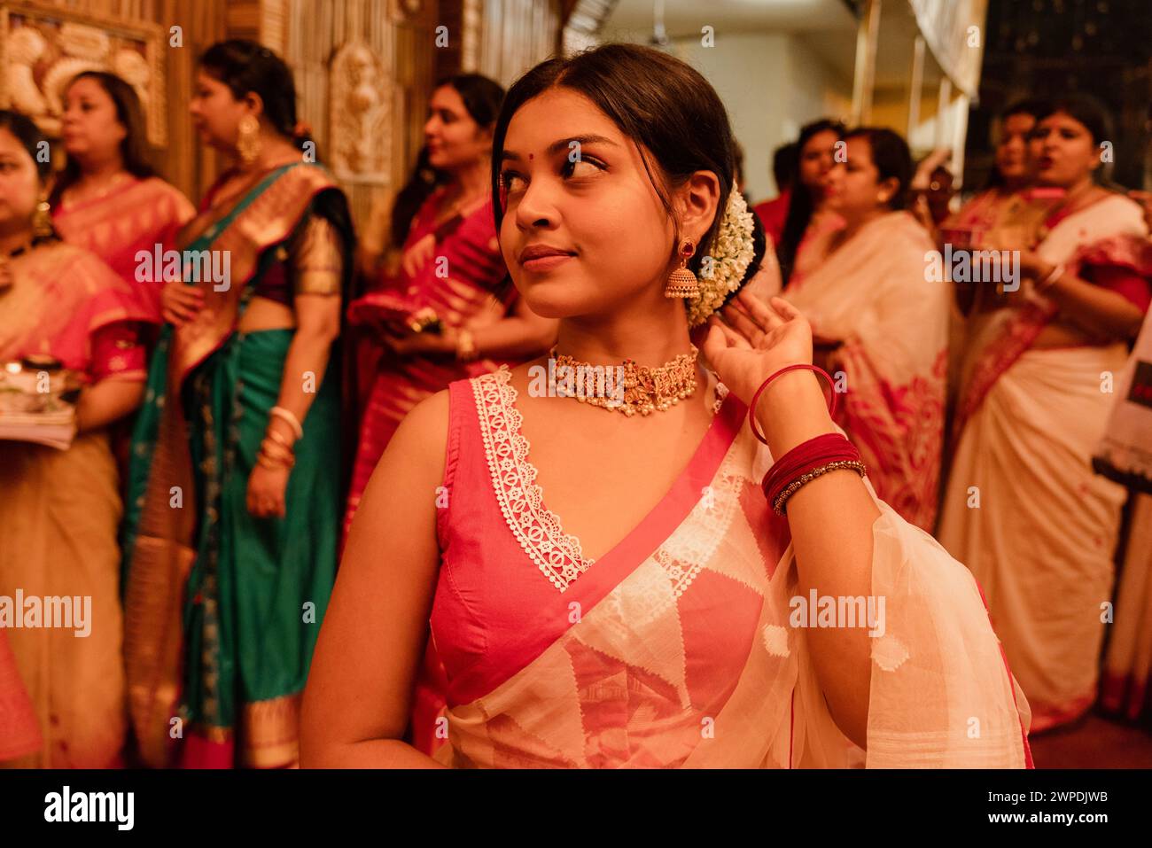 "Sindur Khela" is a cherished tradition among Bengali married women, celebrated on the final day ...