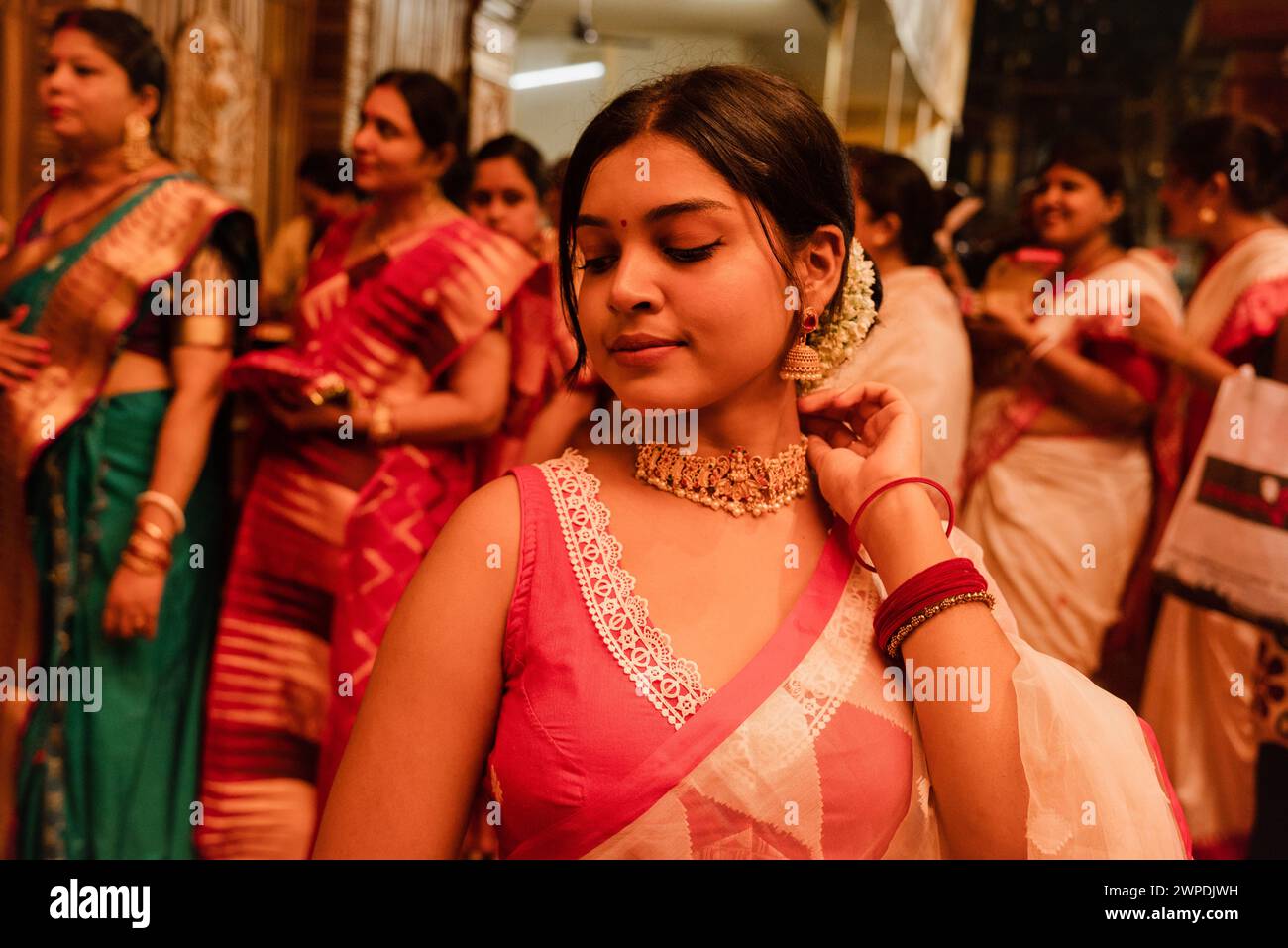 "Sindur Khela" is a cherished tradition among Bengali married women, celebrated on the final day ...