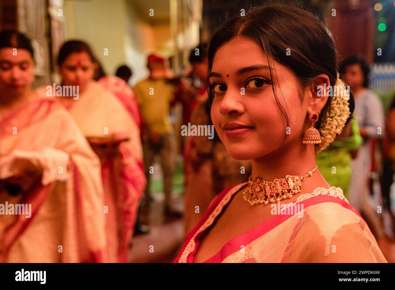 "Sindur Khela" is a cherished tradition among Bengali married women, celebrated on the final day ...