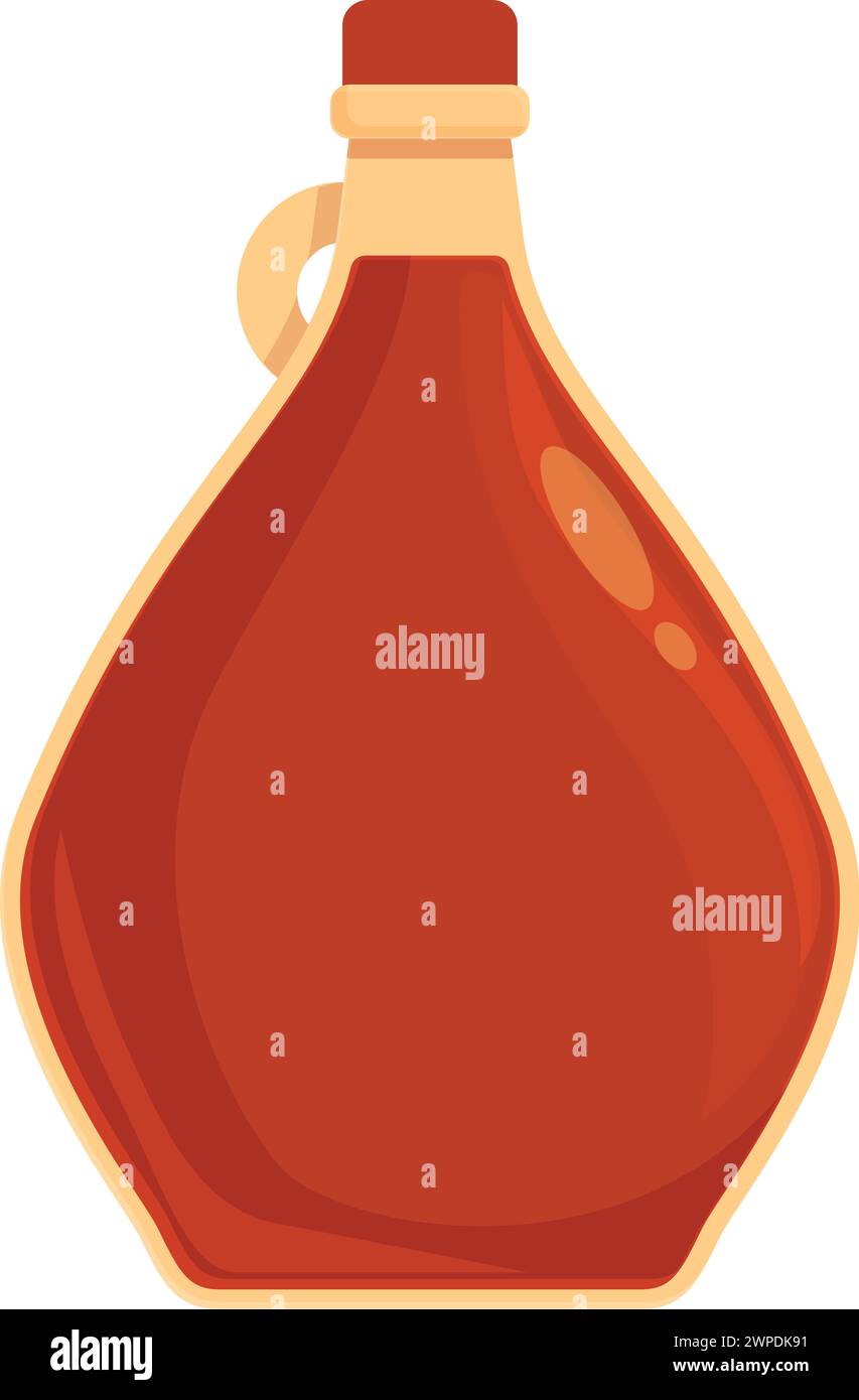 Maple syrup pot icon cartoon vector. Sweet product. Cooking sugar ...