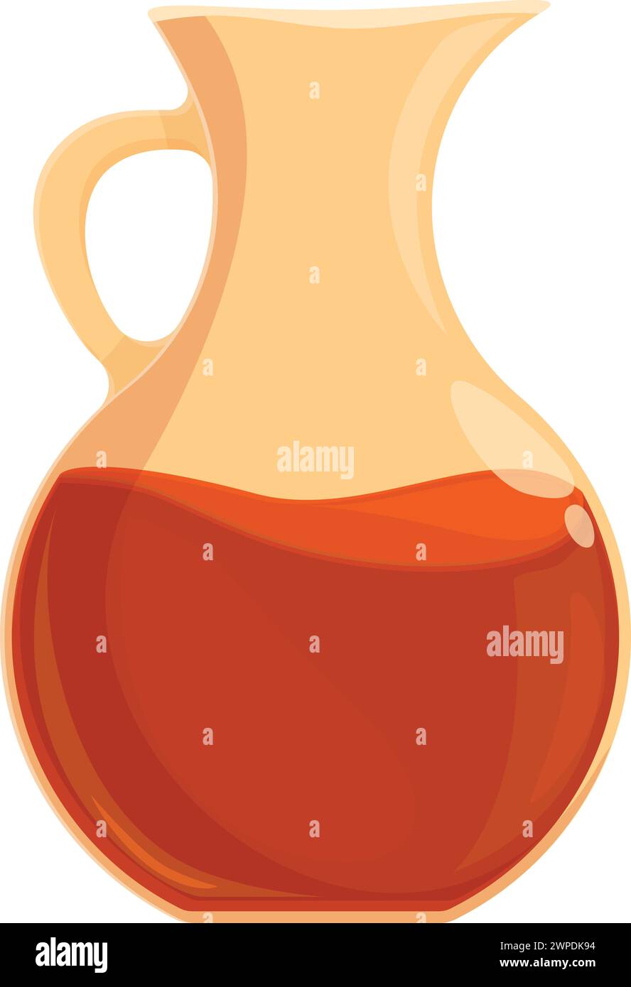 Jug maple syrup icon cartoon vector. Pure product. Cookery label tree ...