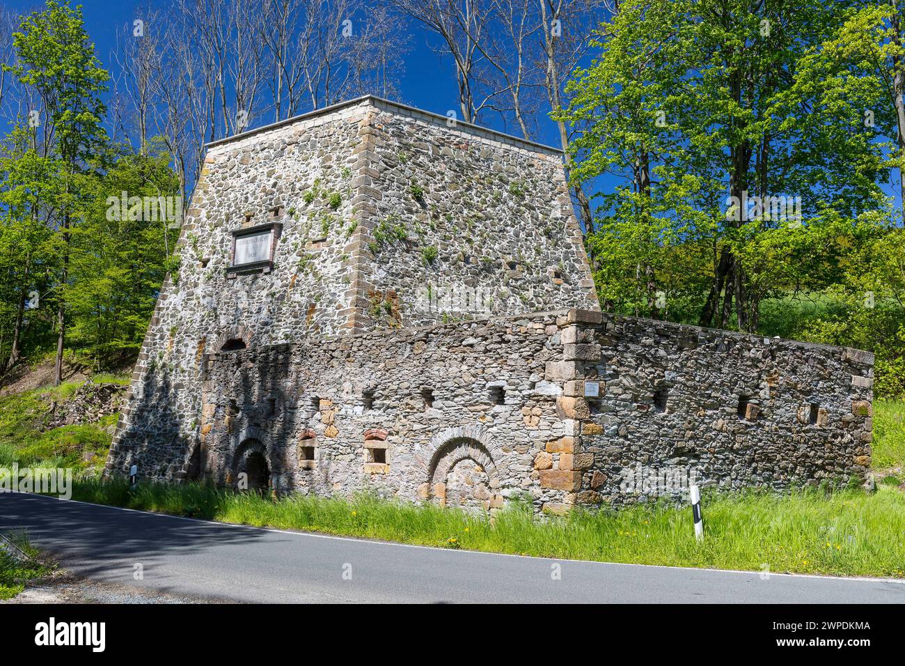 Technisches Denkmal Kalkofen Winterleite, Maxen, Müglitztal, Sachsen, Deutschland ...