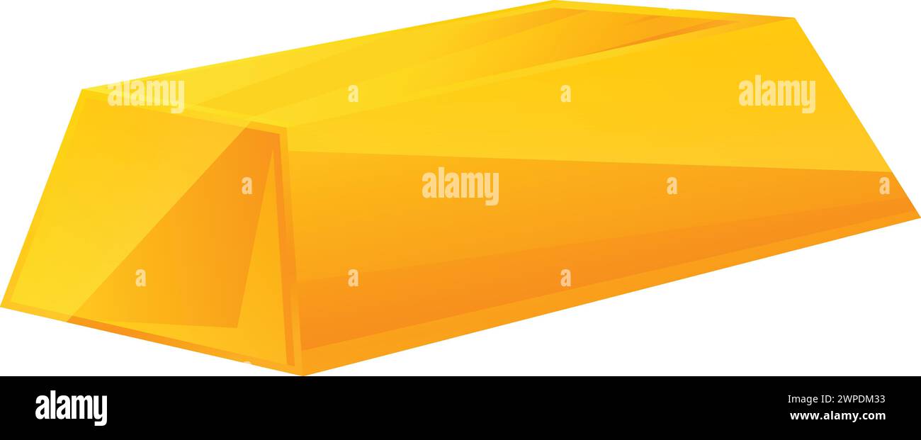 Ingot gold money icon cartoon vector. China gift. Cute bank precious ...