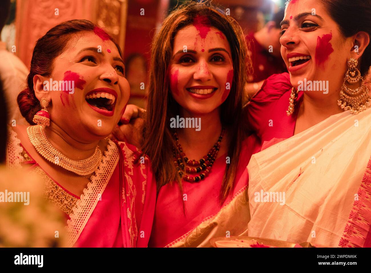 "Sindur Khela" is a cherished tradition among Bengali married women, celebrated on the final day ...