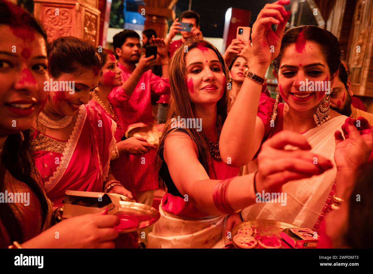 "Sindur Khela" is a cherished tradition among Bengali married women ...