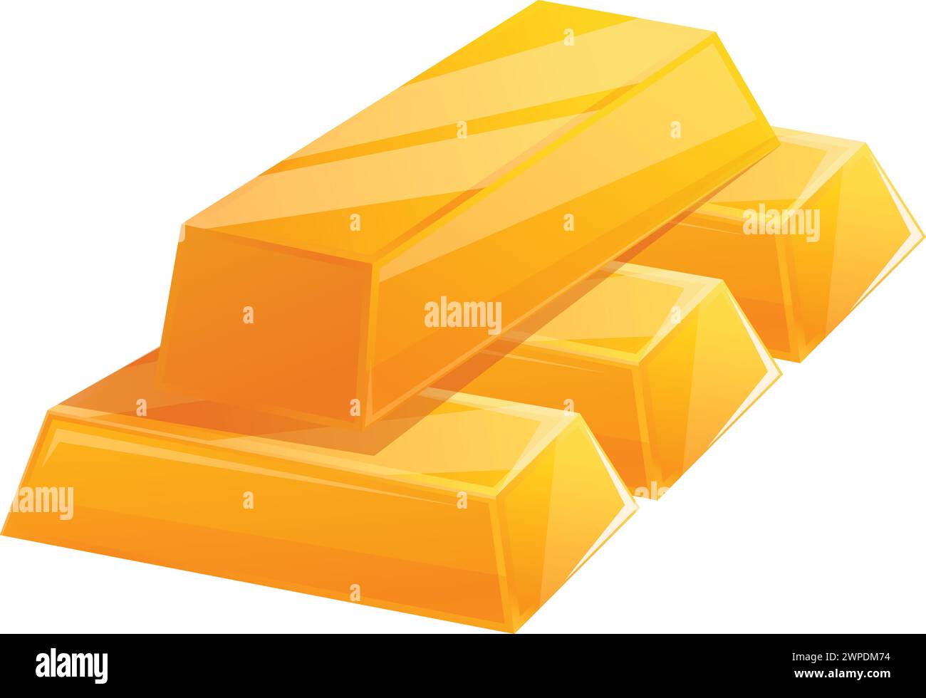 Chinese gold bars icon cartoon vector. Investment gift. Celebrate asia ...