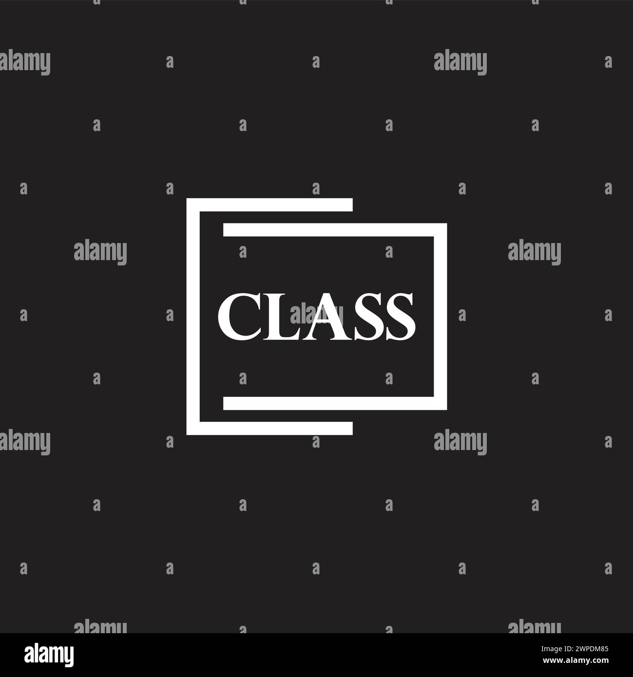 letter c class black board simple vector Stock Vector Image & Art - Alamy