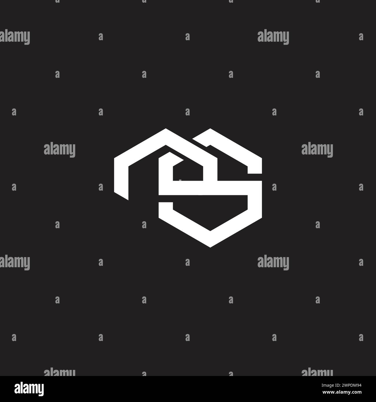 letter ms home roof resident logo vector Stock Vector Image & Art - Alamy