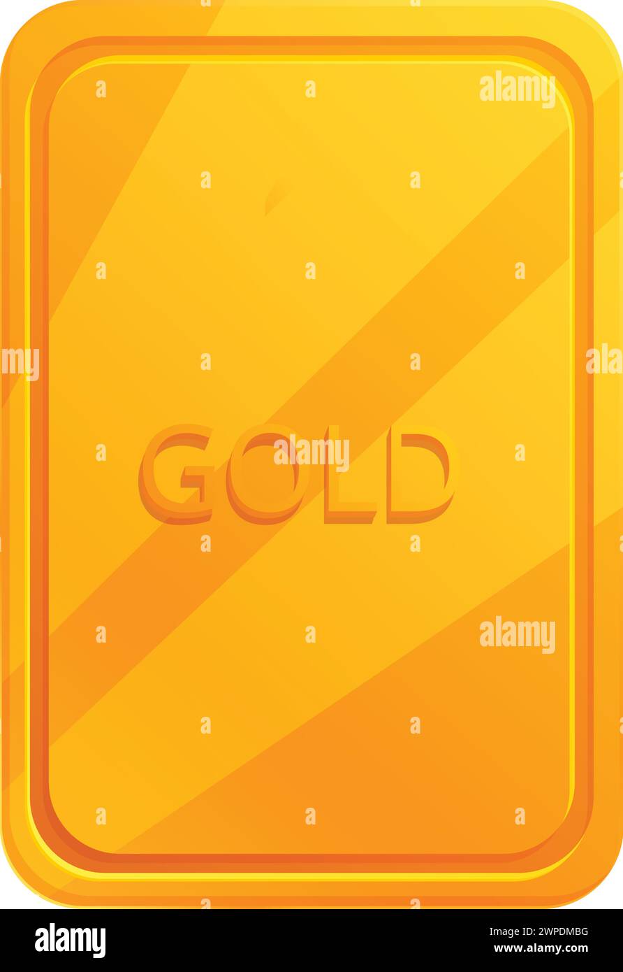 Gold card asian celebration icon cartoon vector. Metal precious ...