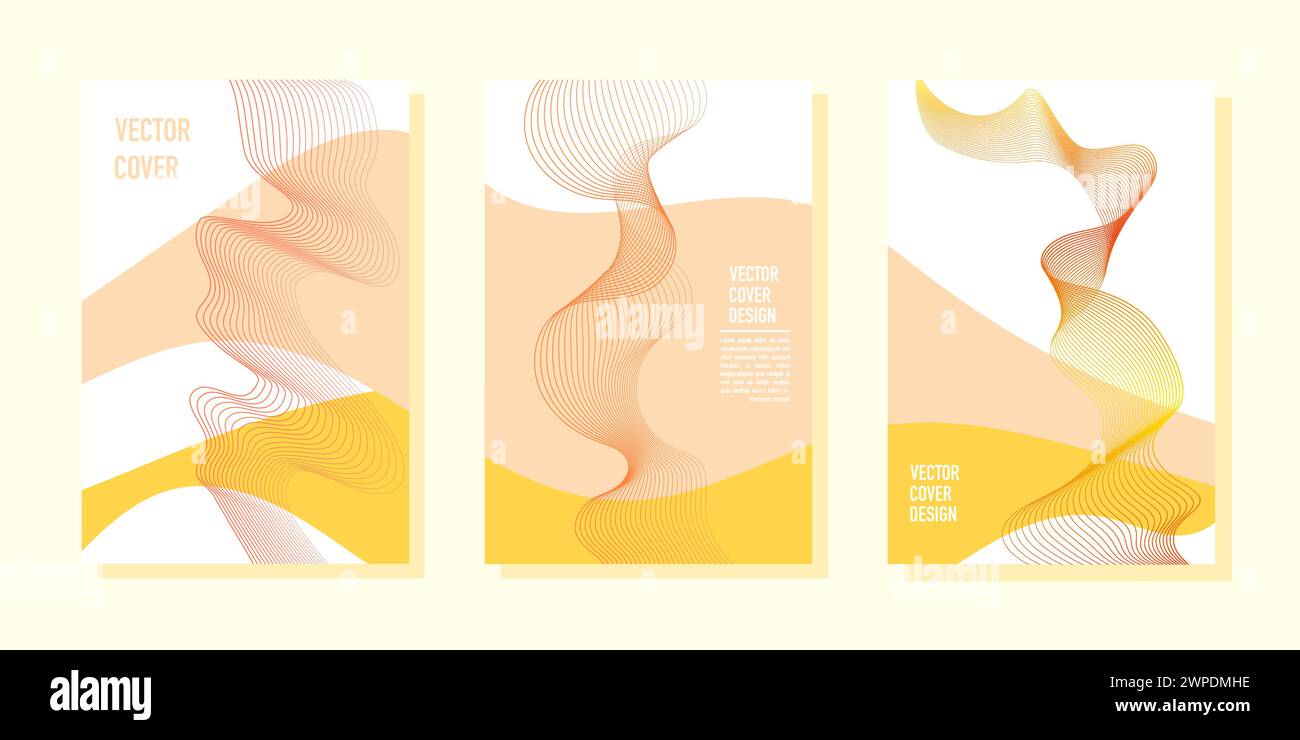 Fluid dynamic triptych template. Web design background. Creative ...