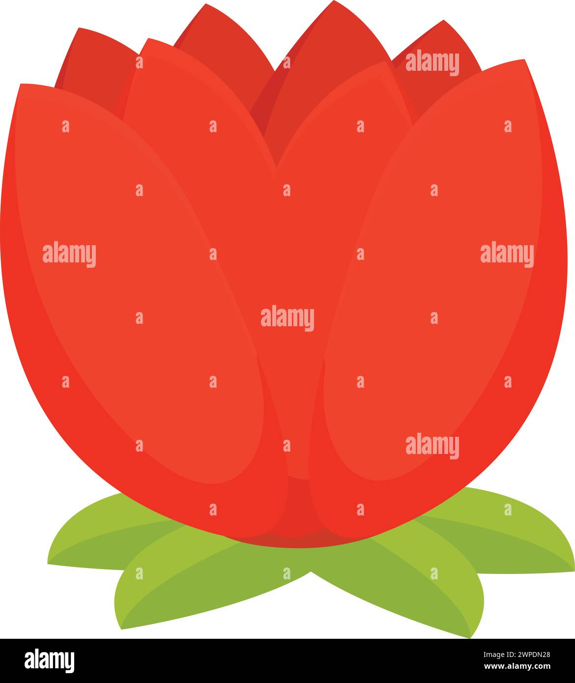 Red Bali flower icon cartoon vector. Celebration nature. Party beach ...