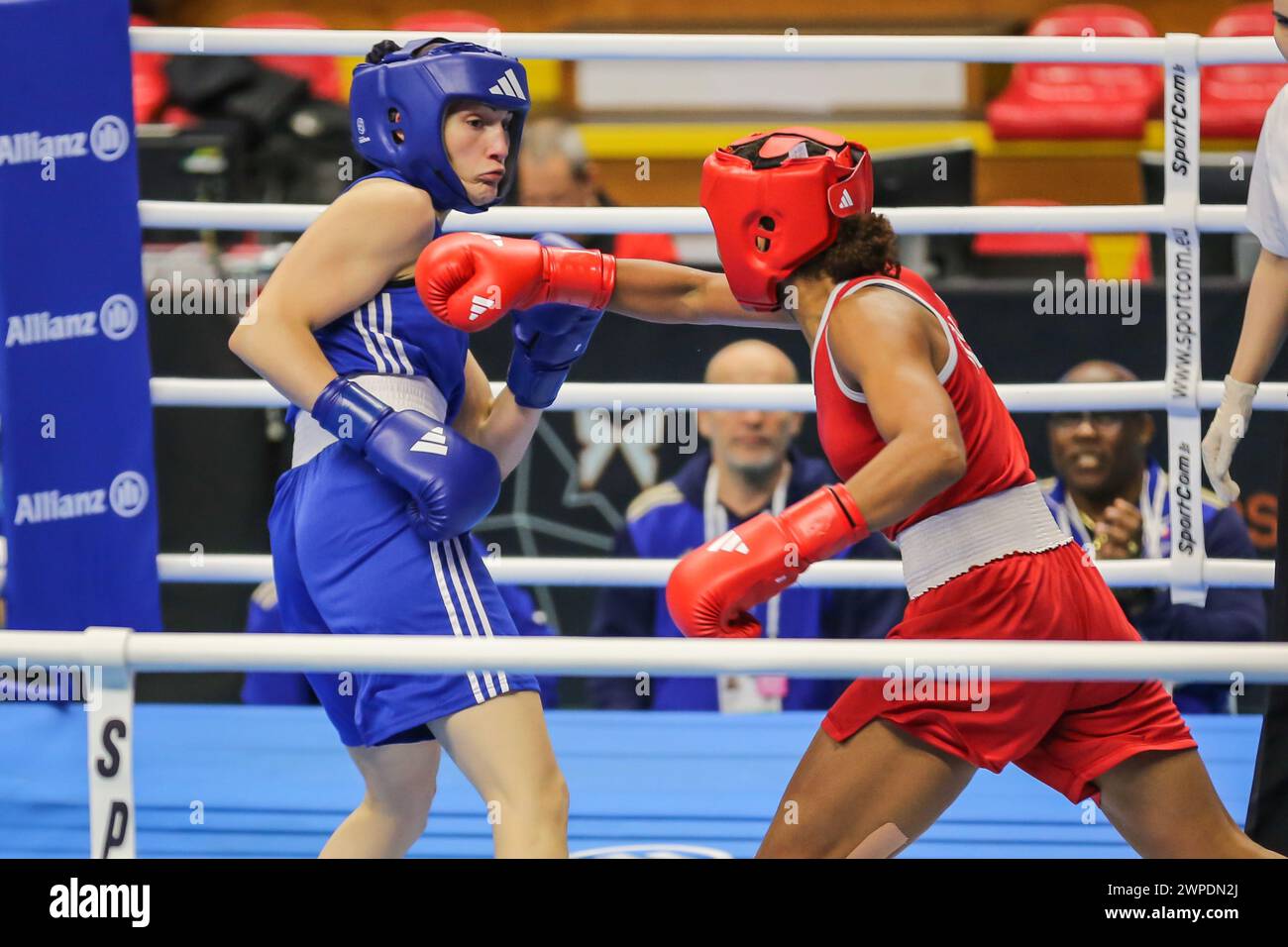 Busto Arsizio, Italy. 06th Mar, 2024. Angela Carini and Camilo Bravo ...