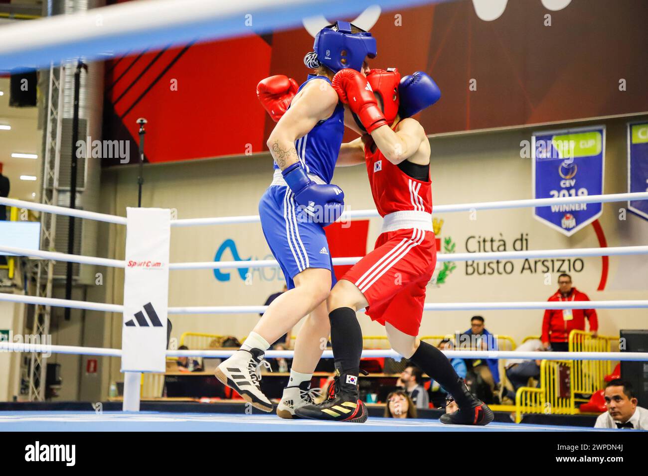 Busto Arsizio, Italy. 06th Mar, 2024. Oh Yeonji and Jenni Anna Julia ...