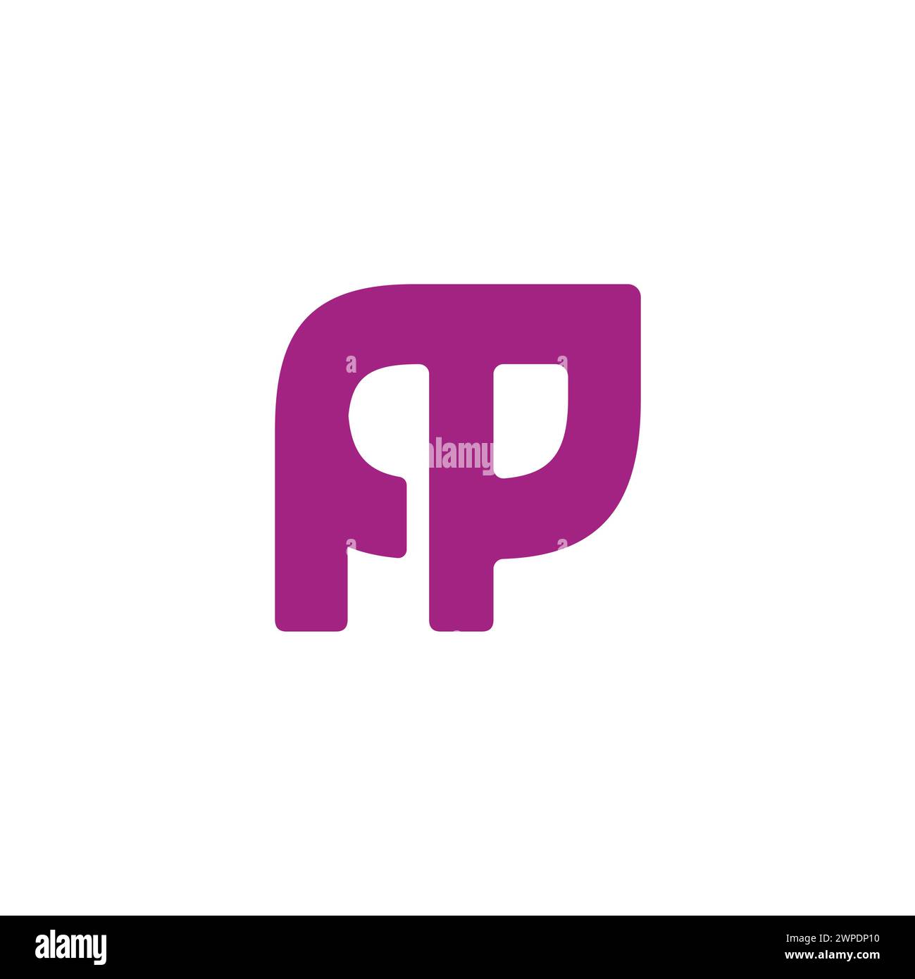 letter fp abstract simple logo vector Stock Vector Image & Art - Alamy