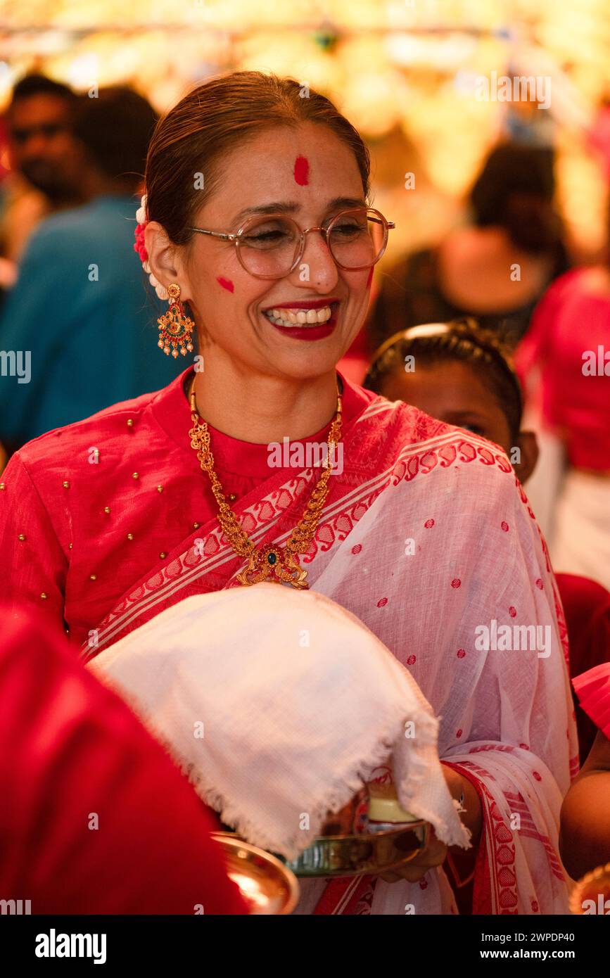 "Sindur Khela" is a cherished tradition among Bengali married women ...