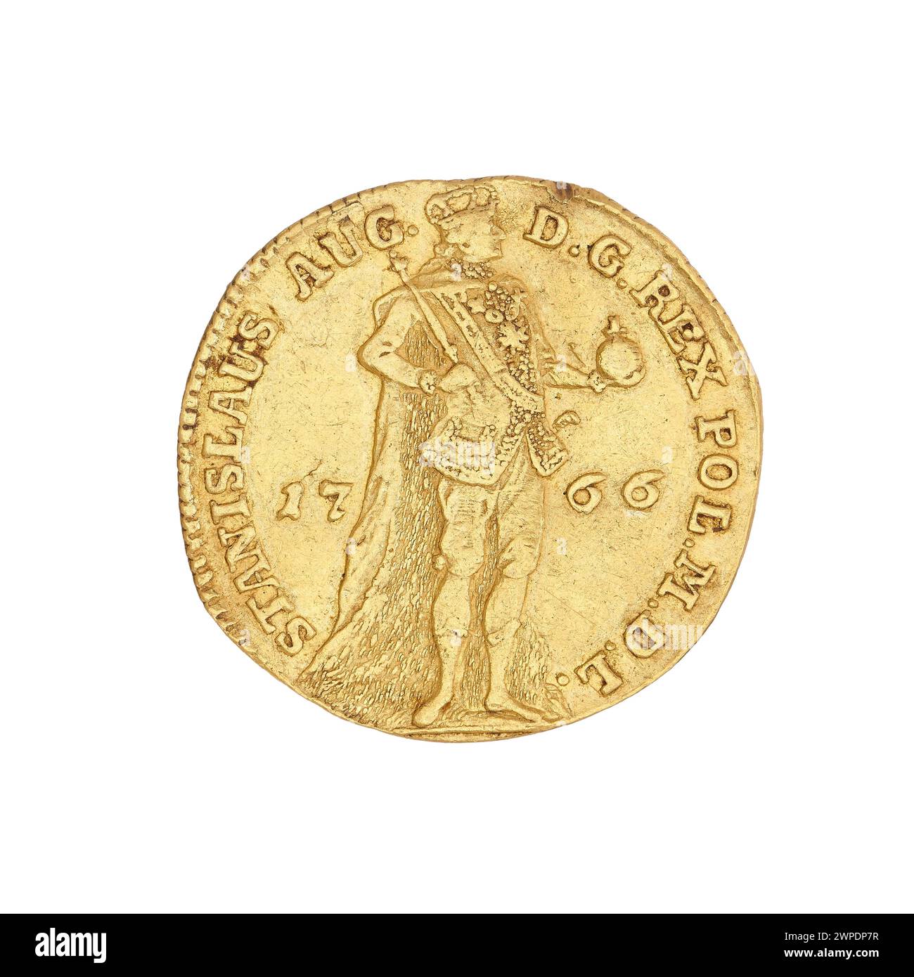 This 1766 crown ducat features King Stanisław August Poniatowski ...