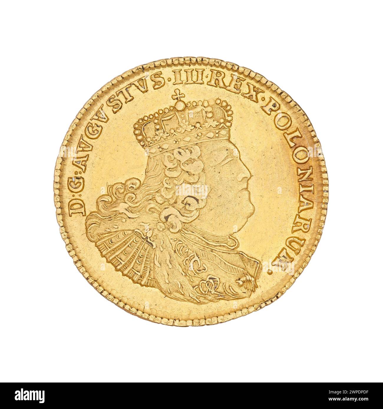 AugustDor crown coin from 1756 issued under King August III Sas of ...