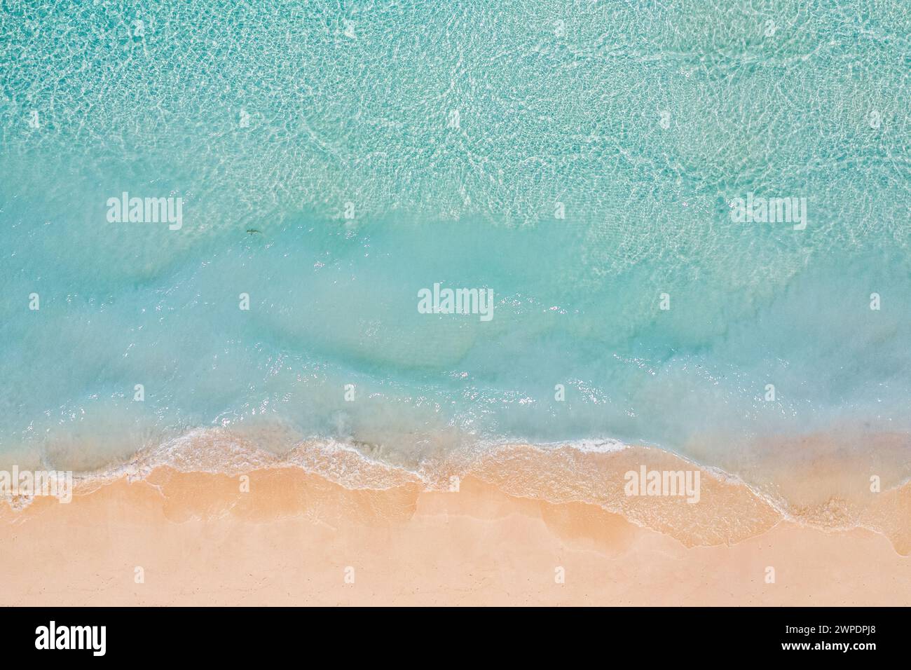 Relaxing top aerial beach scene. Summer vacation holiday destination ...