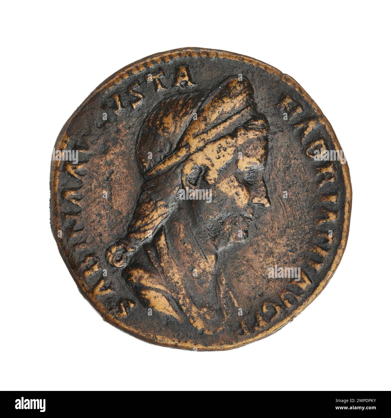 sesterce; Sabina (83-137; Roman Empress 117-137), Hadrian (76-138 ...