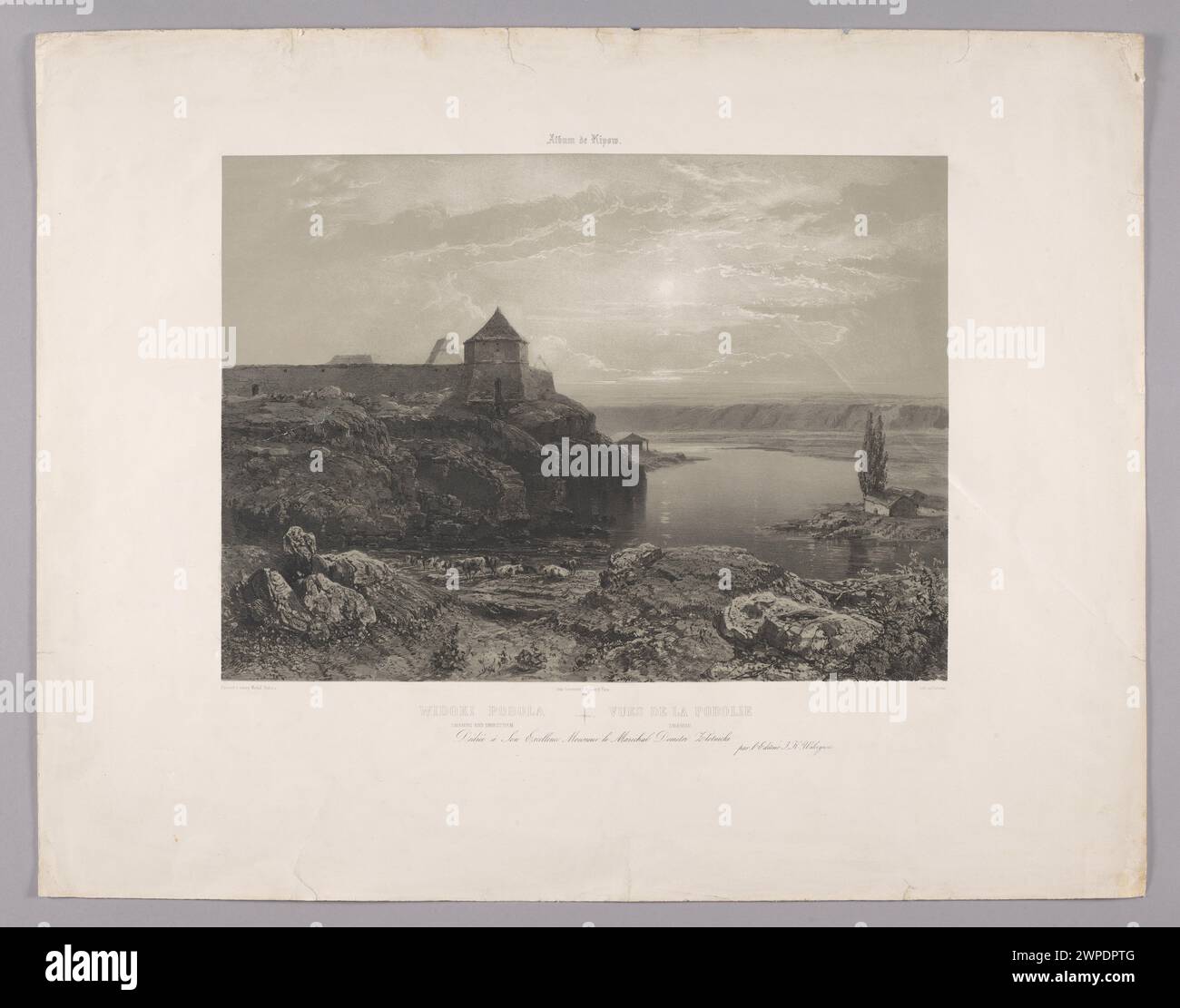 Podolia views. Wiecie on the Dniester; Sabatier, Léon Jean-Baptiste ...