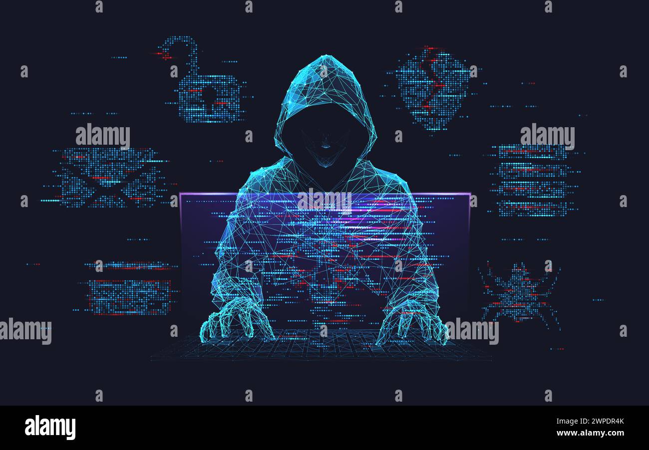 Ddos attack background Stock Vector Images - Alamy