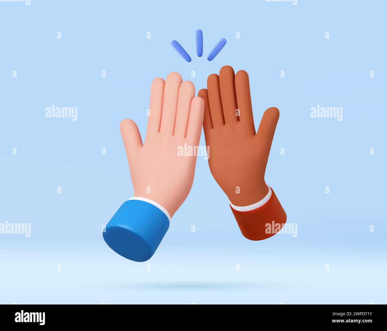 Clap gesture hi Stock Vector Images - Alamy