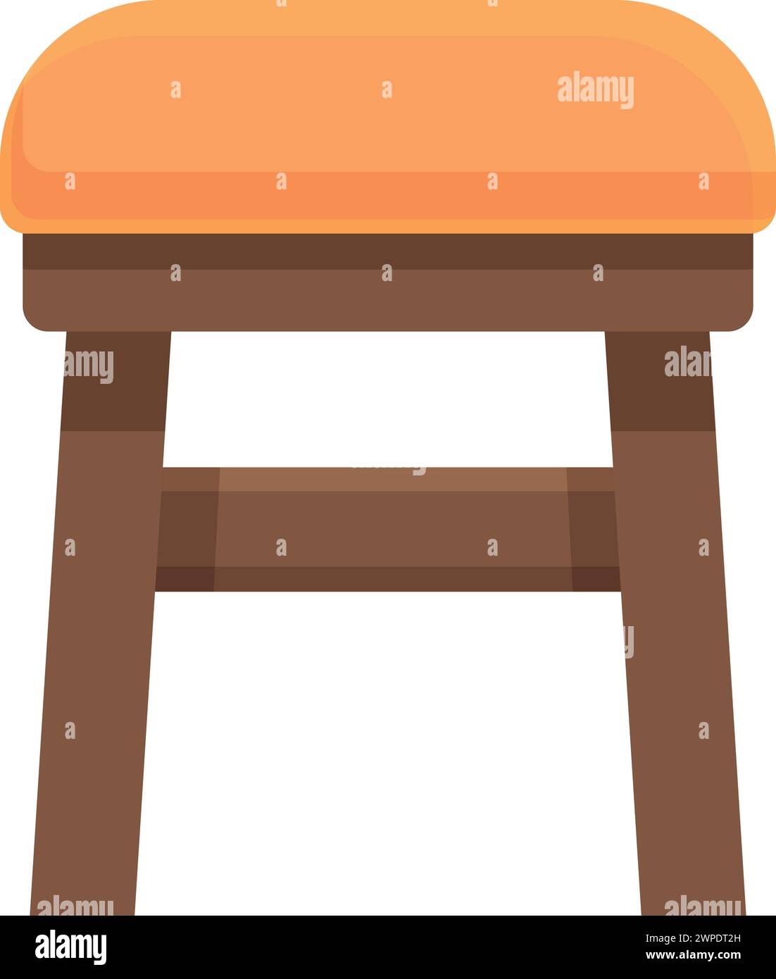 Backless soft chair icon cartoon vector. Showroom sale. Furniture store ...