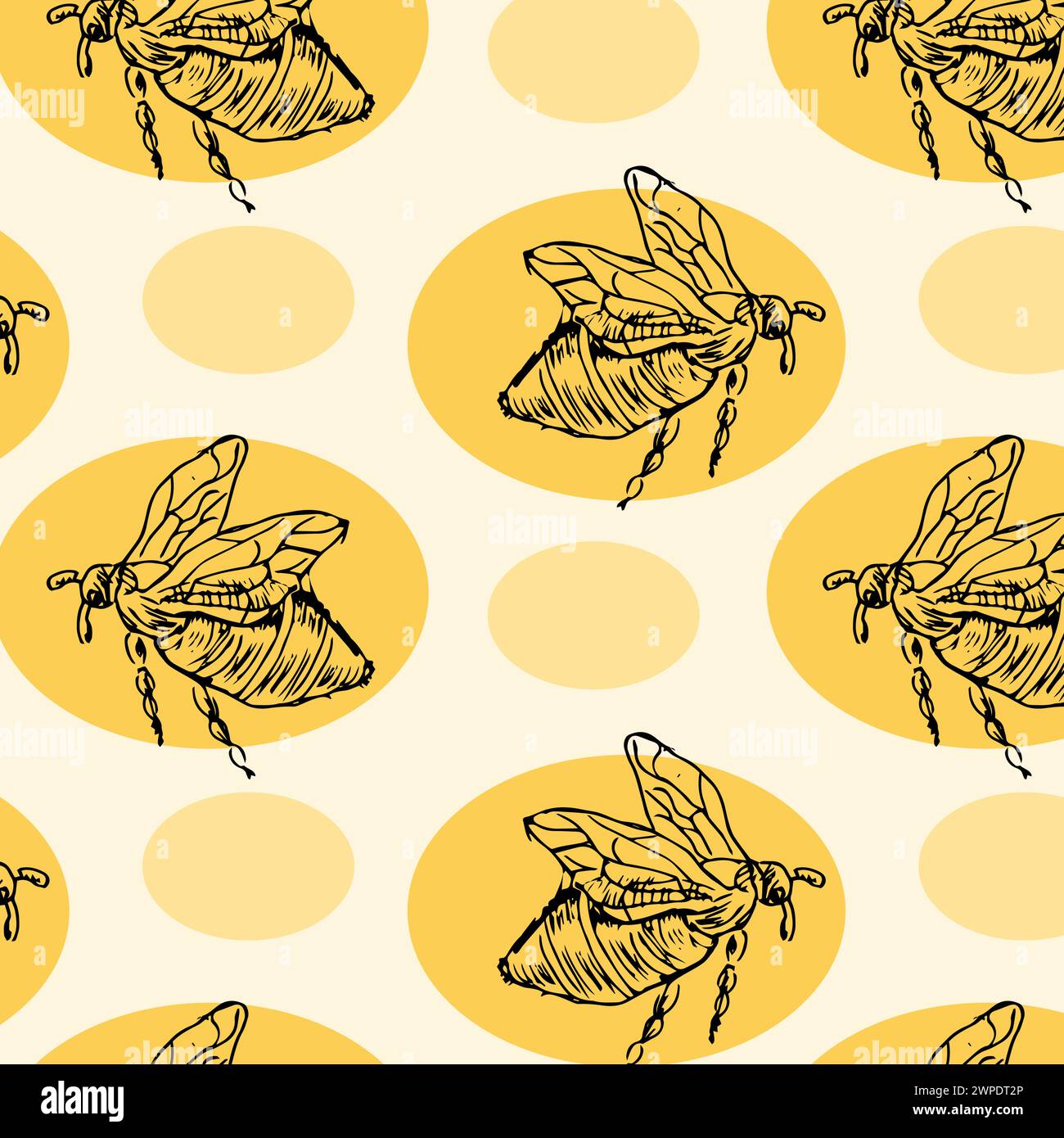Bee drawing hi-res stock photography and images - Alamy