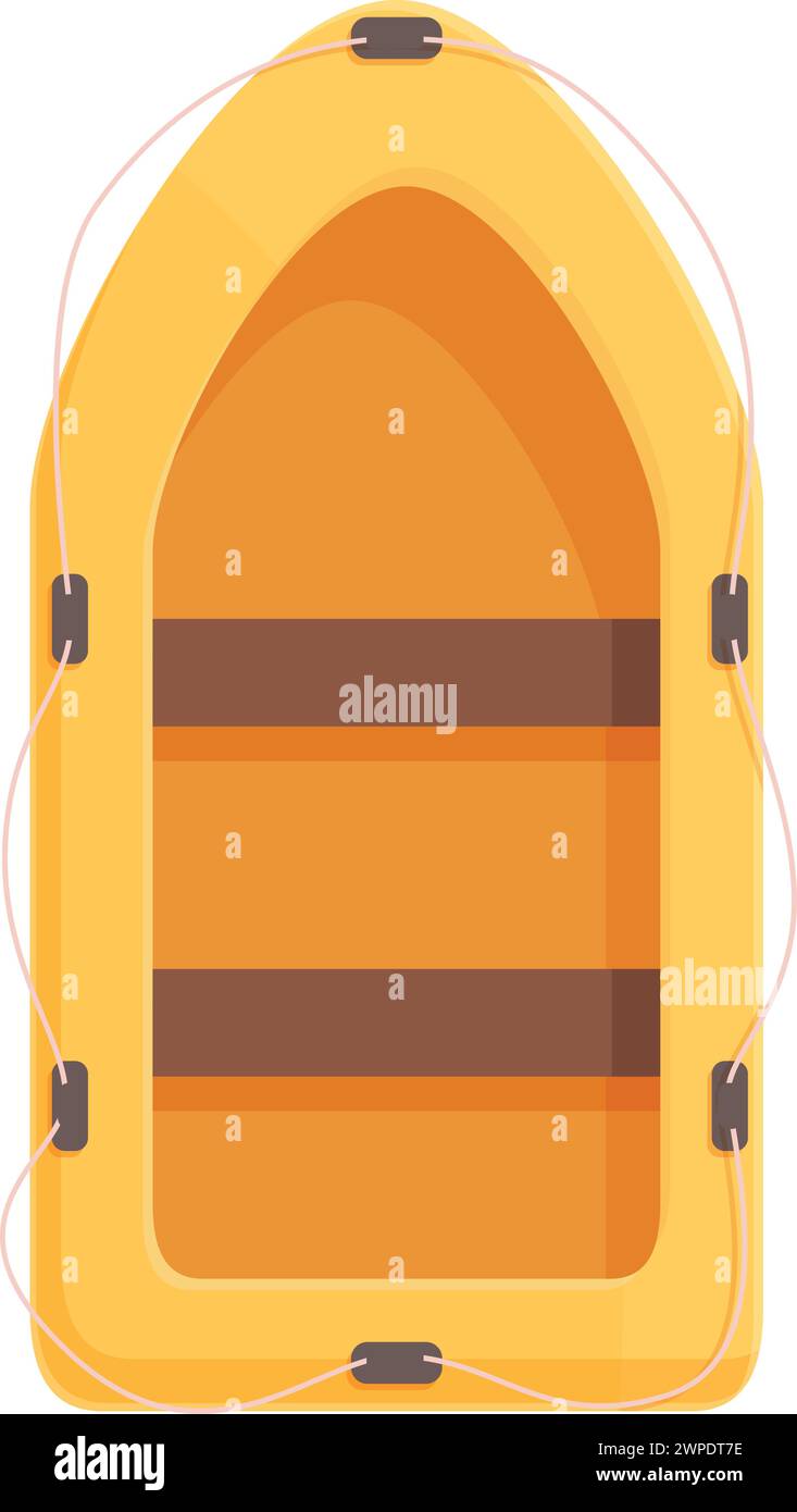 Rubber boat icon cartoon vector. Ocean transport and river too ...