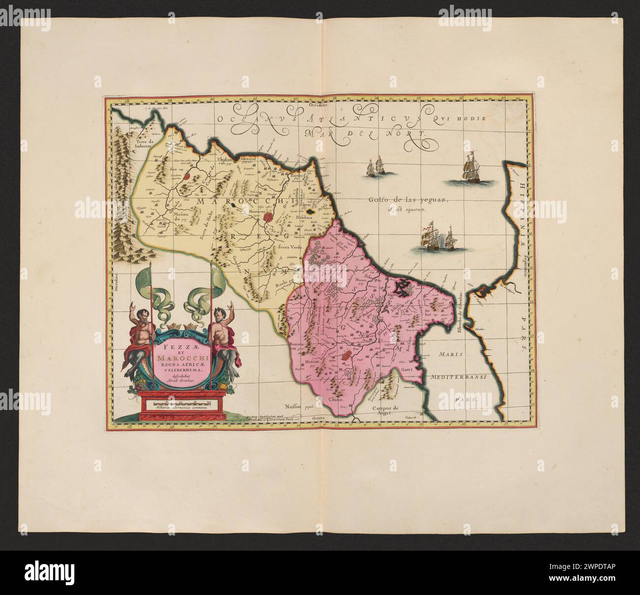 Map of the Kingdoms of Fez and Morocco in Africa, described by Abraham ...