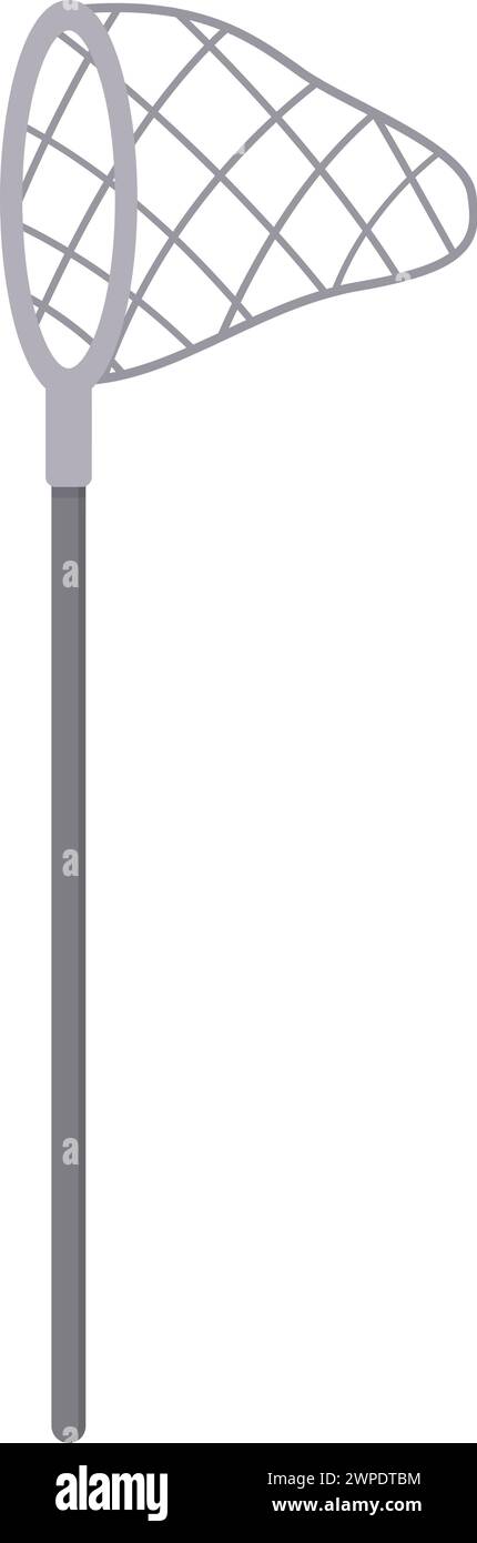 Catch net stick icon cartoon vector. Marine fishing hobby. Holiday lake ...