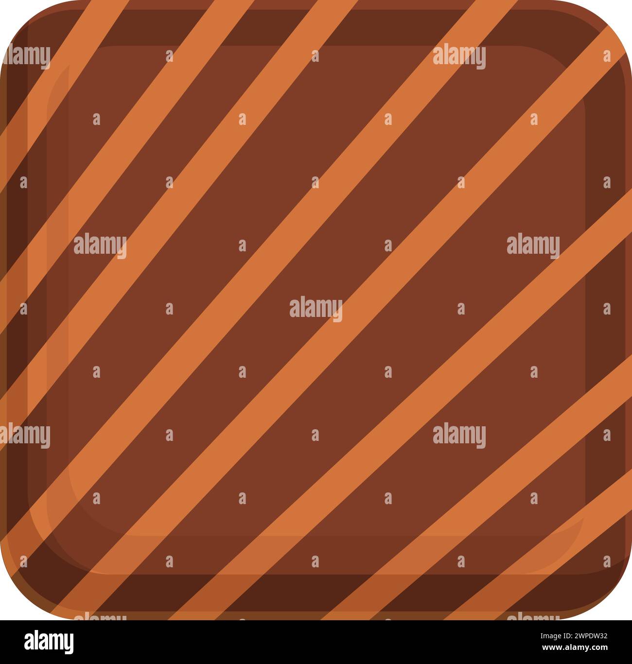 Square chocolate icon cartoon vector. Sweet dessert. Design food ...