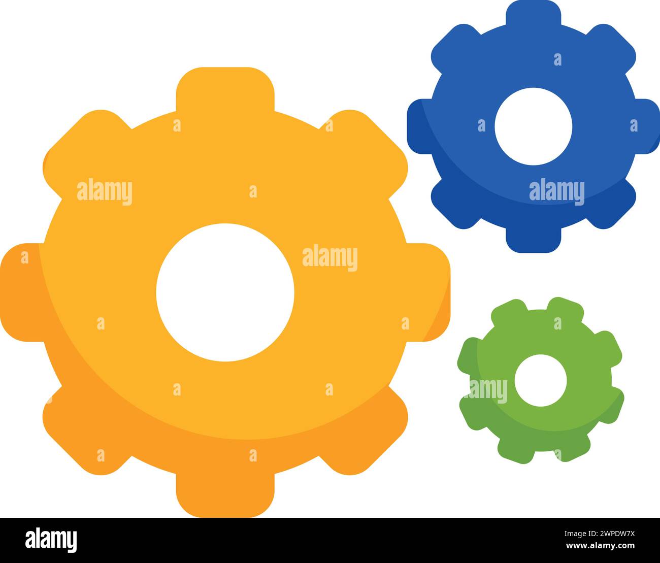 Gear future plan mind icon cartoon vector. Logical rocket. Half power ...