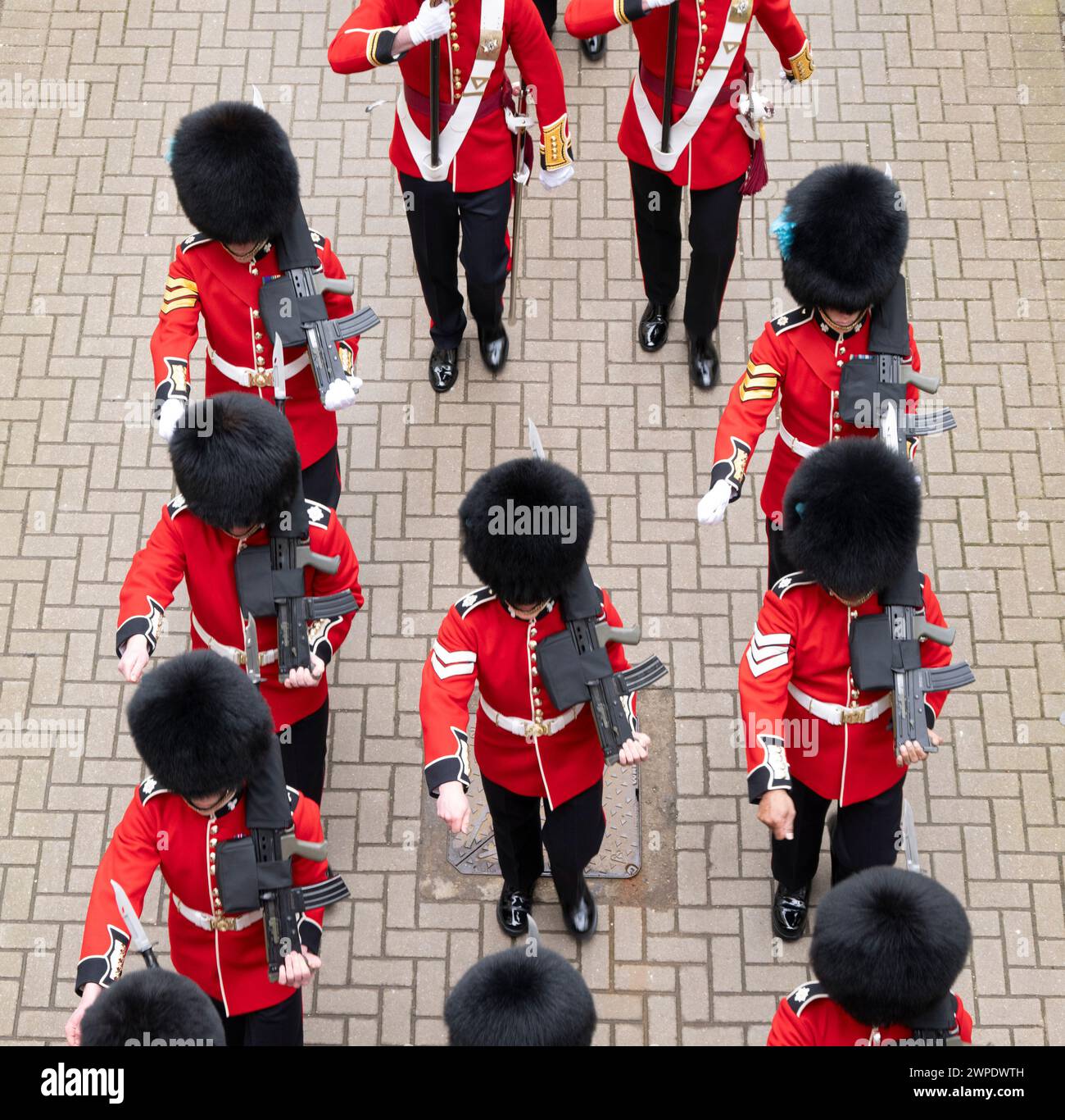 Guards check army uniforms hi-res stock photography and images - Alamy