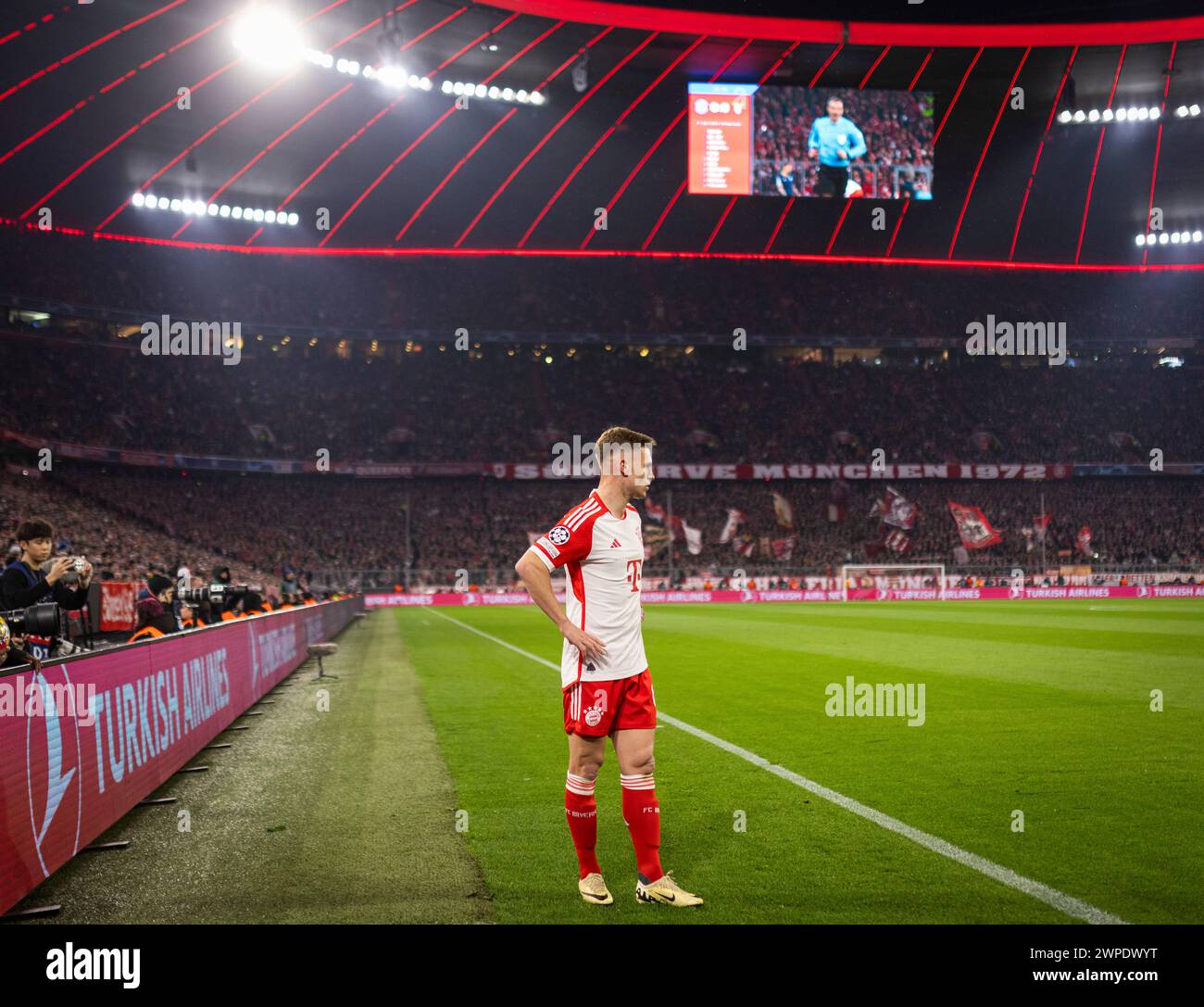 Munich Germany. 05th Mar 2024. Joshua Kimmich (Muenchen) FC Bayern ...