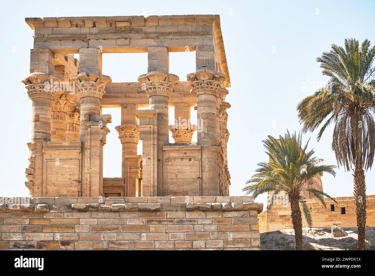 The Philae Temple. Popular Egyptian landmark. Ancient Egypt. Vacation ...