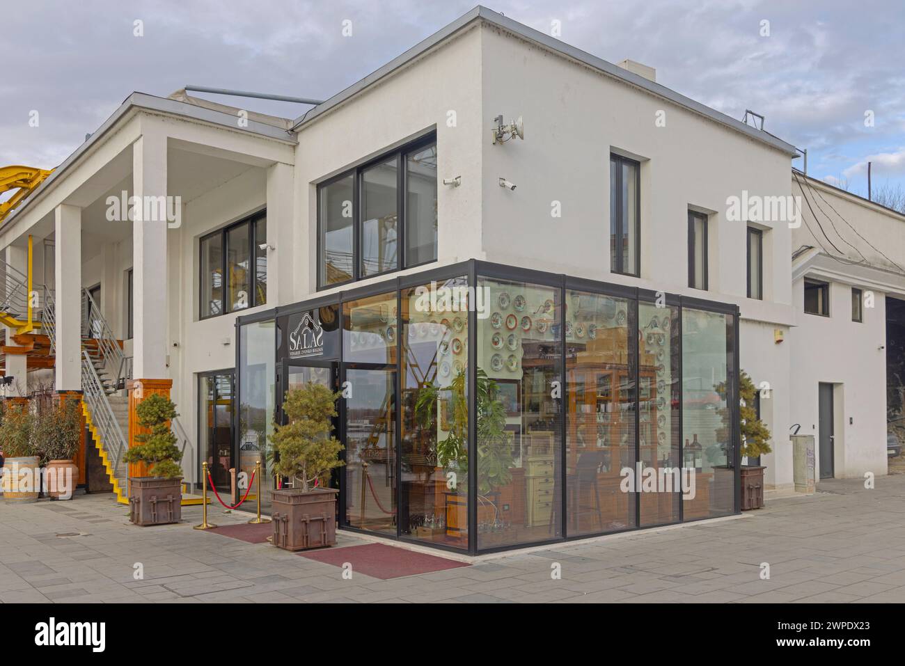 Belgrade, Serbia - February 07, 2024: Restaurant Salas Winery Zvonko ...
