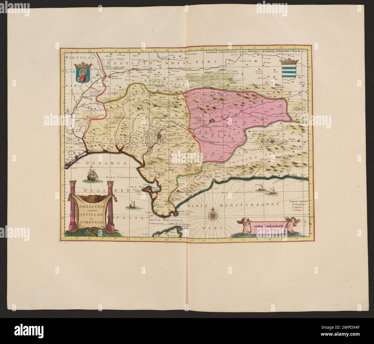 History of andalusia map hi-res stock photography and images - Alamy