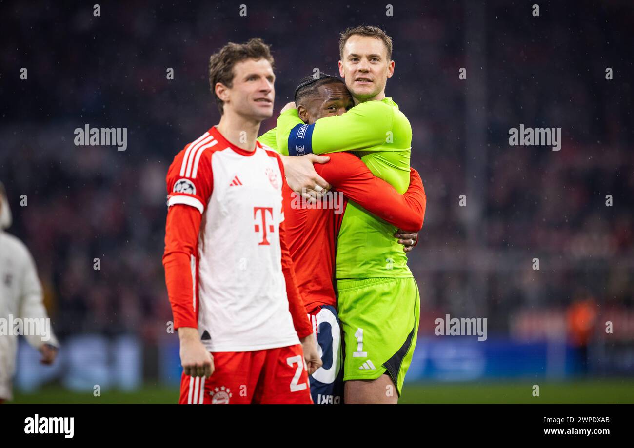 Munich Germany. 05th Mar 2024. Schlussjubel: Thomas Mueller (Muenchen ...