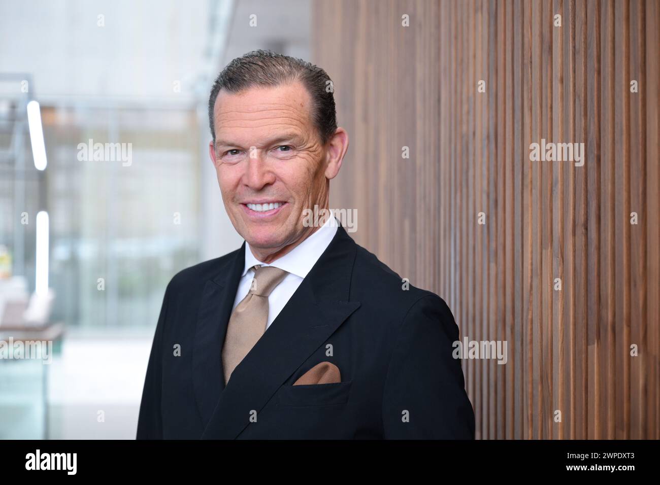 Metzingen, Germany. 07th Mar, 2024. Daniel Grieder, CEO of the Hugo ...