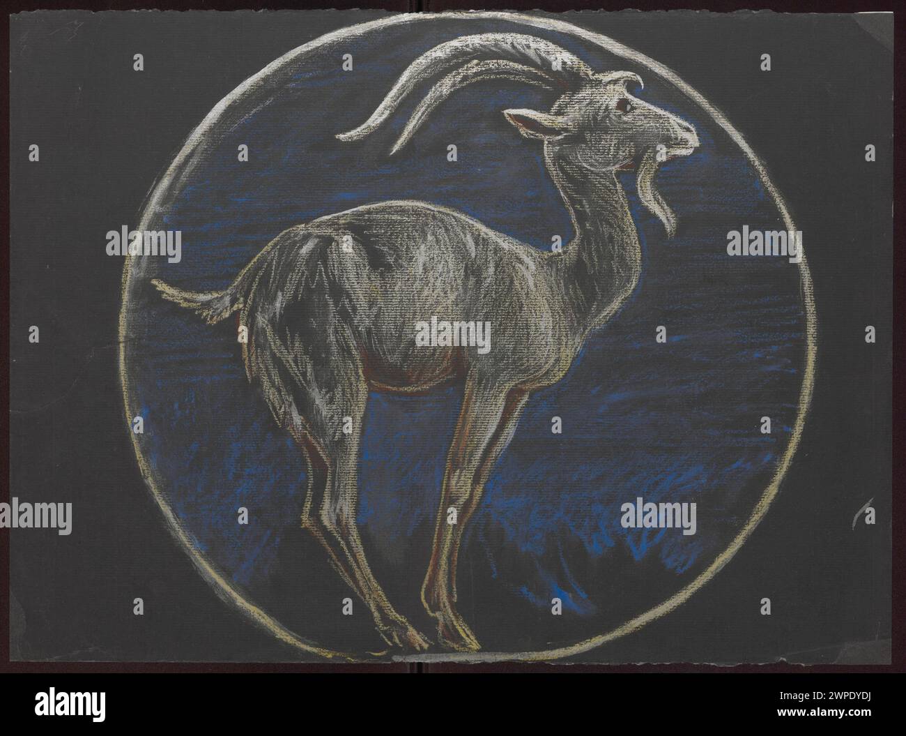Zodiac signs - goat; EC; Thoma, Hans (1839-1924); around 1909 (1916-00 ...