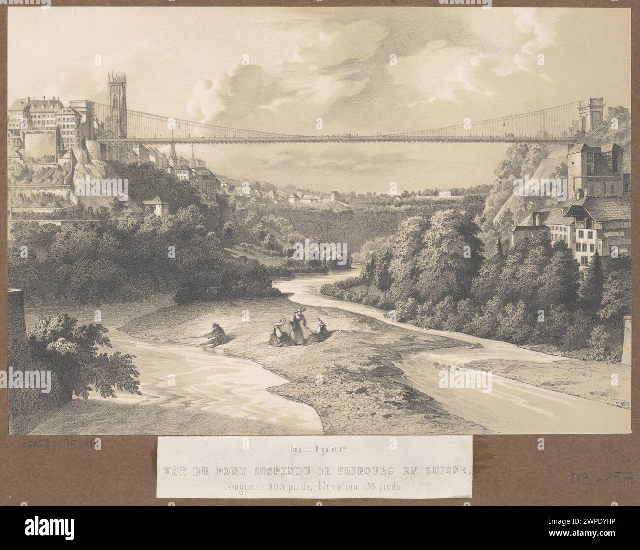 Hanging bridge 1850 hi-res stock photography and images - Alamy