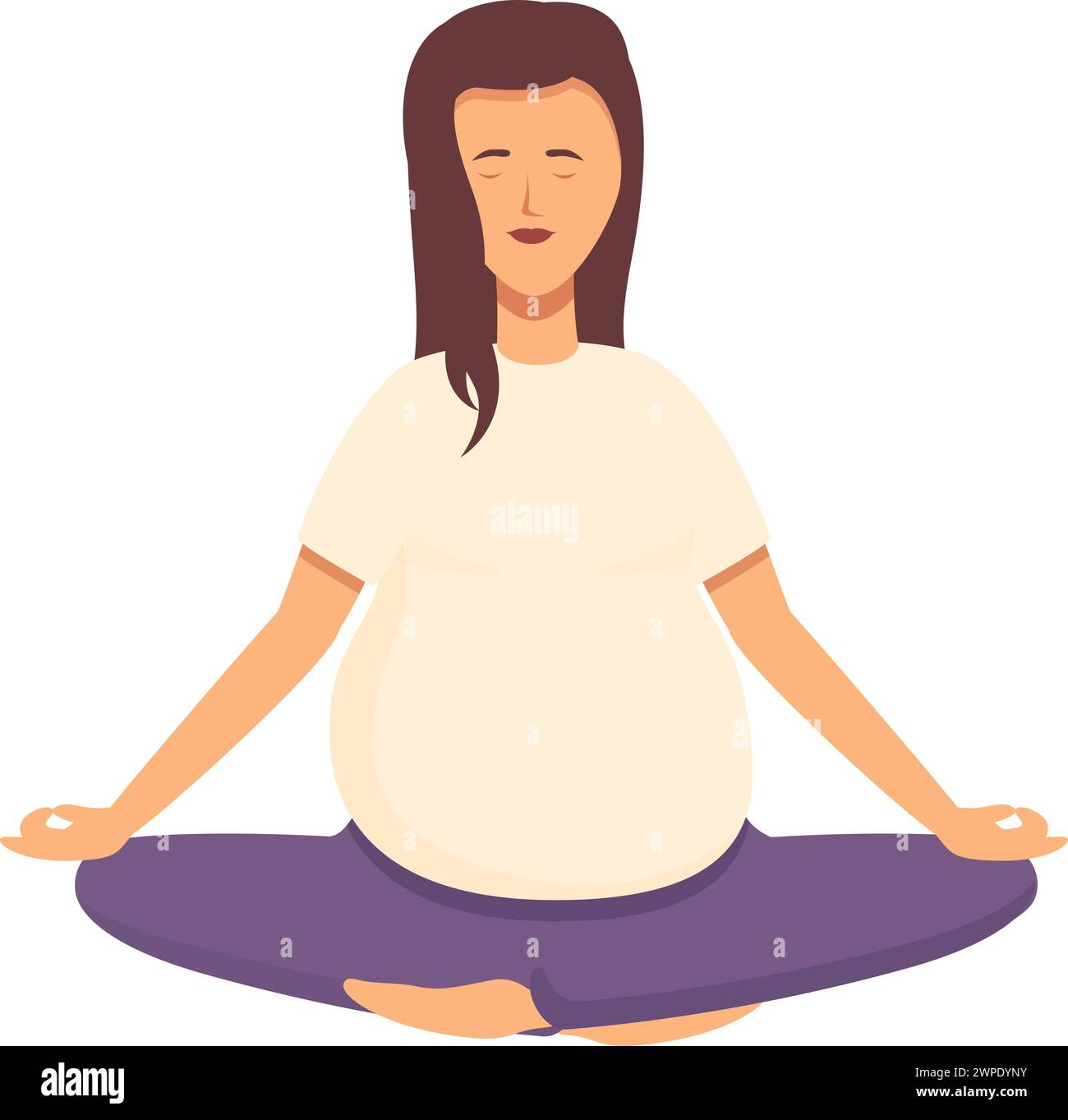 Expectant female care icon cartoon vector. Gym health. Pregnant woman ...