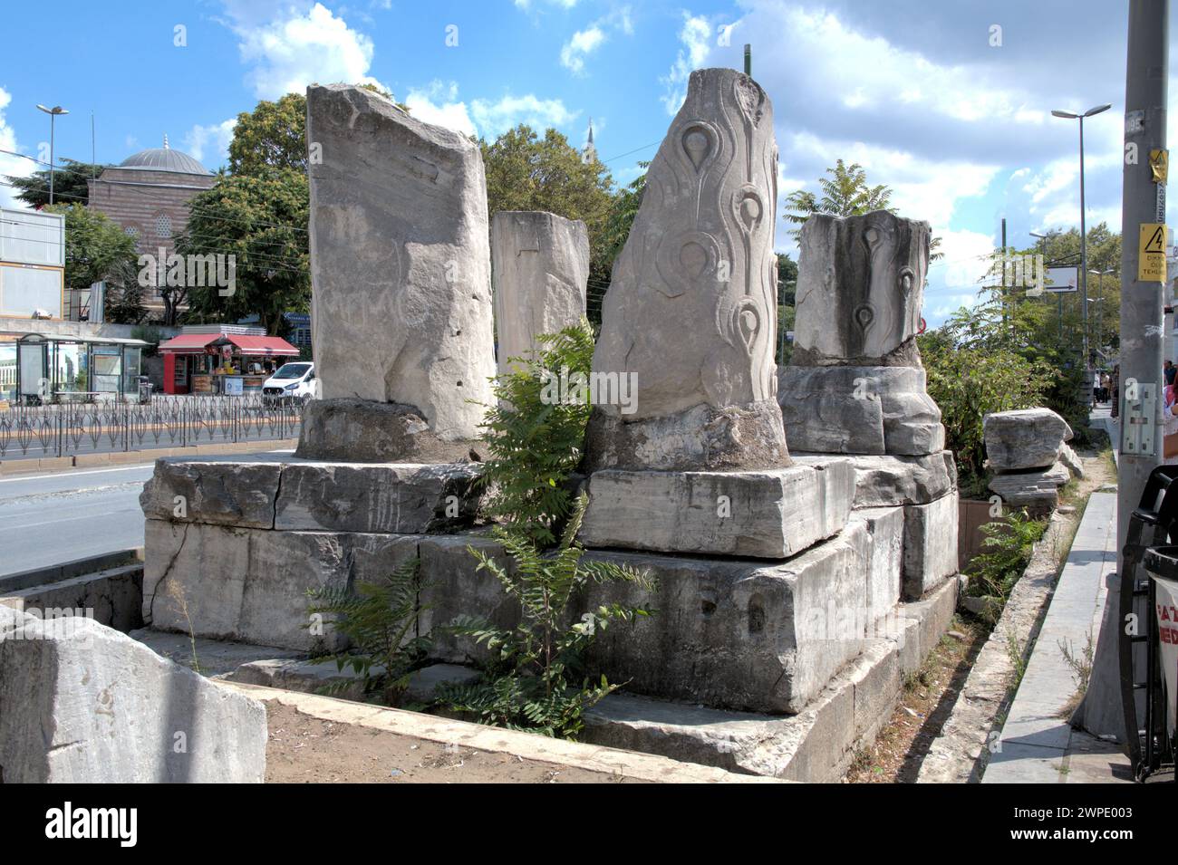 Istanbul Turkey beautiful historical town ritual stones Stock Photo - Alamy