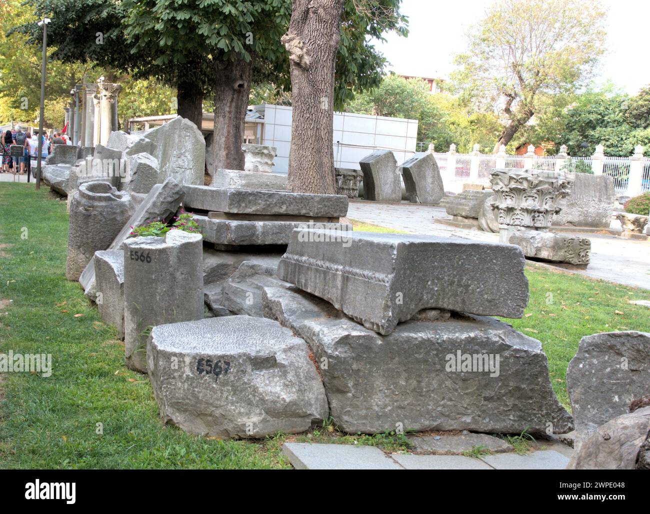 Istanbul Turkey beautiful historical town ritual stones Stock Photo - Alamy